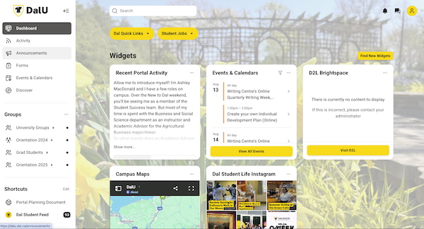 Your guide to Dal's online platforms | Dal Student Life | Dalhousie ...